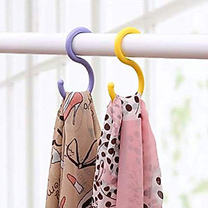 24pcs(4 Packs) S Shaped Colorded Plastic Hanging Hooks,Shirt/Towel/Dress/Clothes Hanger Hook Home Kitchen Accessories (24)