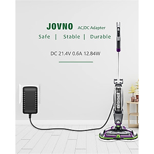 Power Cord Replacement Bissell SpinWave 2315 Charger for 23159 2315A 23158 23157 2307 SpinWave Cordless Hard Floor Mop 1614563 1611574 Charger, JOVNO 21.4V 600mA Adapter, 6.6ft Extra Long Power Cord