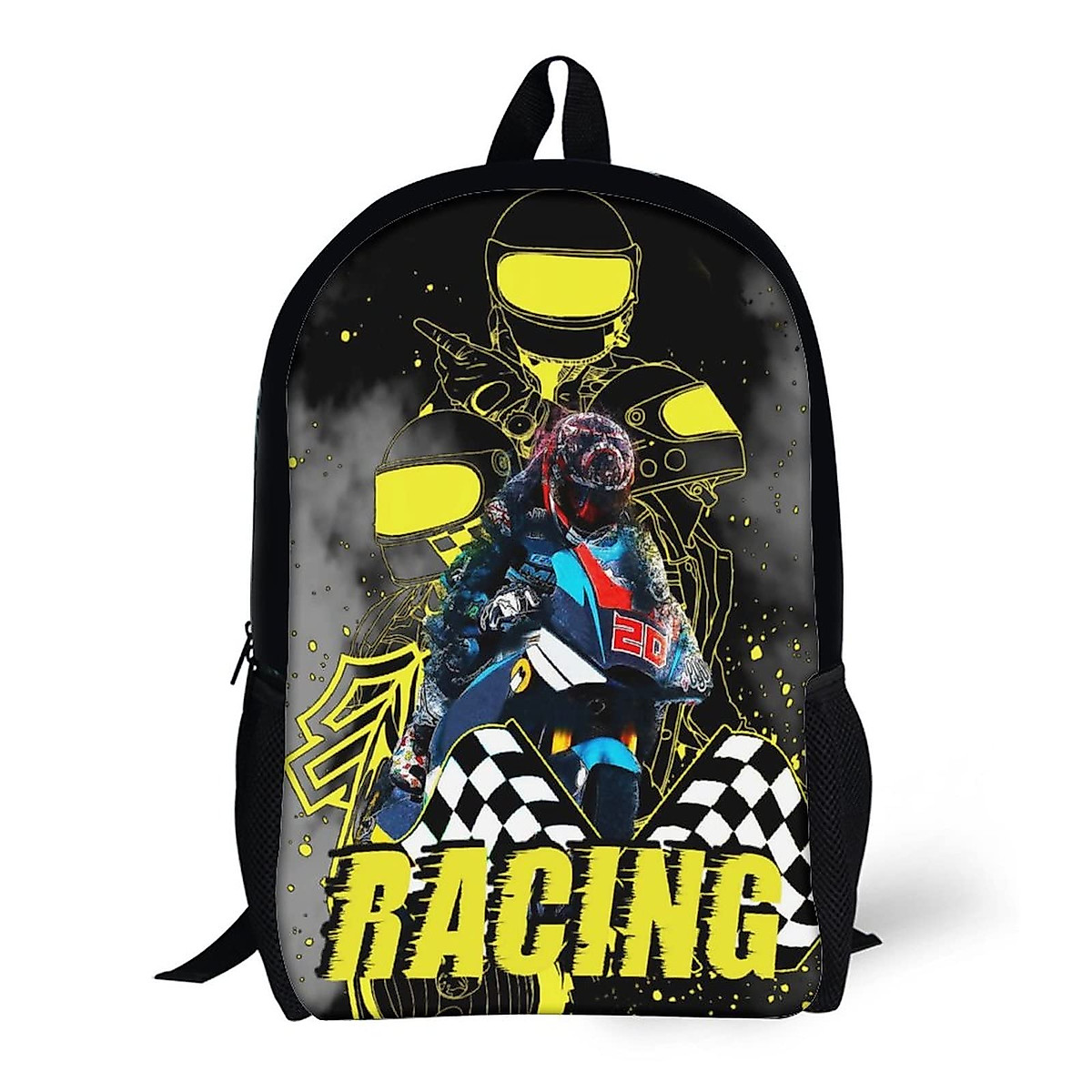 Motocross Backpack Travel Backpack Motorcycle Backpack Casual Lightweight Laptop Backpack Travel Hiking Camping Backpack