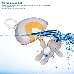 Baby Stroller Rattle Toy, Cartoon Animal Infant Stroller Rattle Toy Sensory Learning Early Educational Built in BB Device for Newborn for Babies (Rainbow and Rabbit Bell)