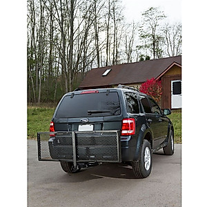 Rage Powersports 60" Folding Bumper Hitch Cargo Carrier Tray