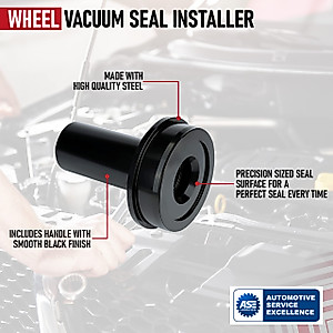 Wheel Vacuum Seal Installer - Compatible with 4WD Ford Vehicles - 05, 06, 07, 08, 09, 10, 11, 12, 13, 14, 15, 16, 17, 18, 19, 20 F250 and F350 - Replaces 6697 - Front Axle Shaft Oil Seal Tool Press