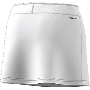 adidas Women's Club Tennis Skirt, White/Grey, Small