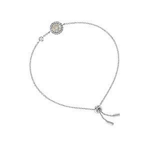 Fossil Women's Stering Silver Bracelet, Color: Silver (Model: JFS00519040)