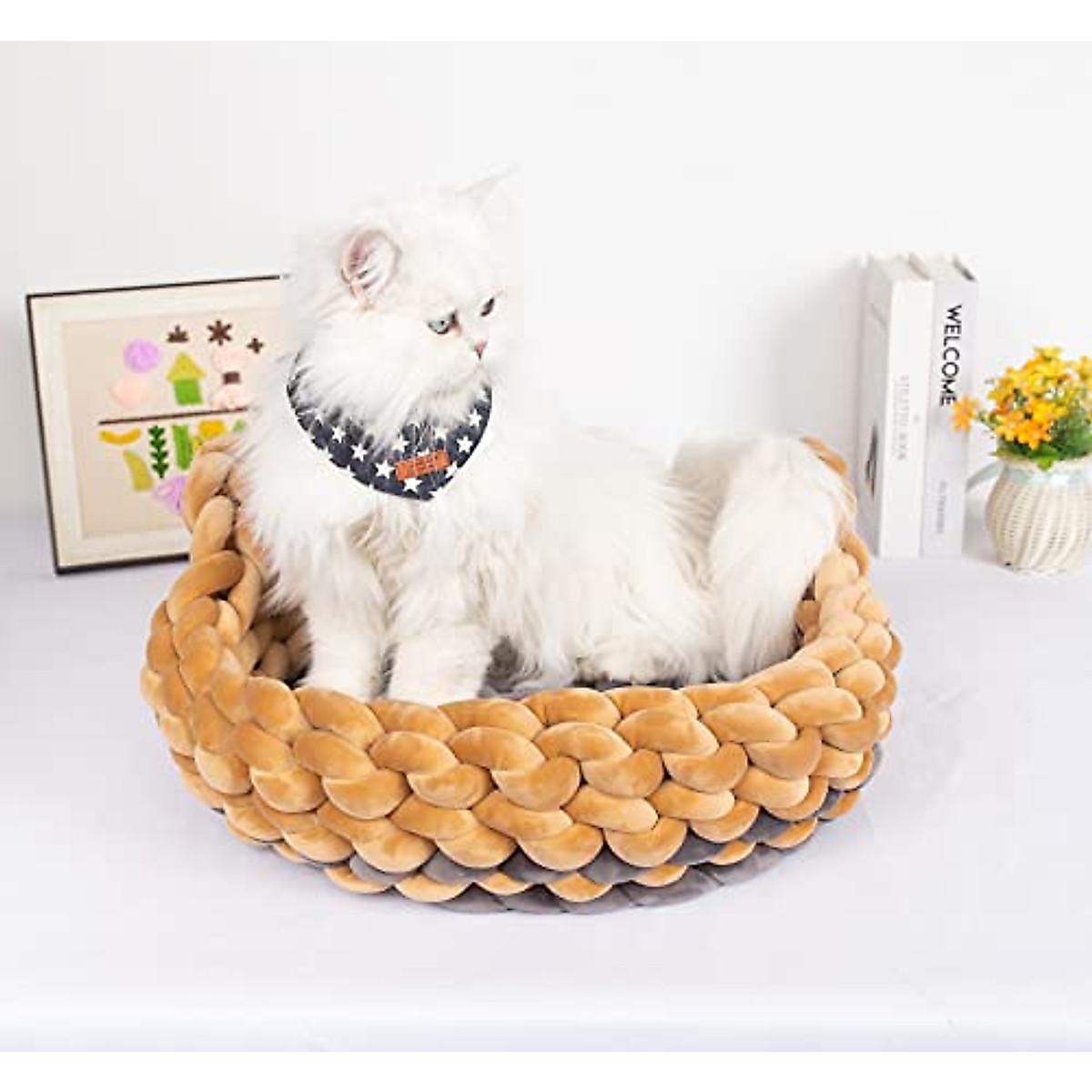 Chunky Yarn for Arm Knitting, guofa Giant Soft Fleece Yarn Bulky Yarn for Throw Blanket Pillow, Hand Knitting Bag, Cat Bed and DIY Home Decorations