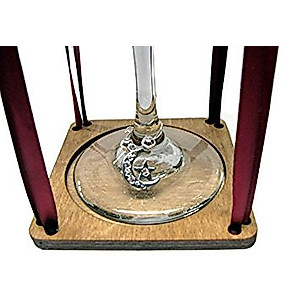 Virgo Astrological Sign Stemmed Wine Glass with Charm and Presentation Packaging