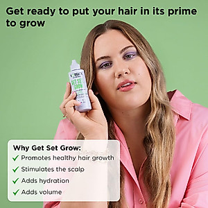 Noughty 97% Natural Get Set Grow Tonic, Leave in Treatment for Thicker and Fuller Looking Hair, 97% Natural, with Pea Complex and Hyaluronic Acid 75ml