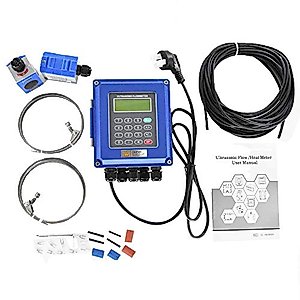 HFBTE TUF-2000B Ultrasonic Flow Meter Flowmeter DN25~100mm TS-2 Small Size Clamp-on Transducer