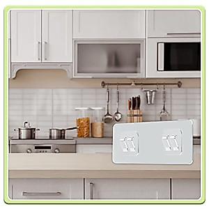 SHANZHUU 5 Pack Shower Caddy Adhesive Sticker Hooks, Shower Rack Adhesive, Corner Shower Caddy Adhesive Replacement for Bathroom Shelf Basket Soap Dish and Kitchen Accessories