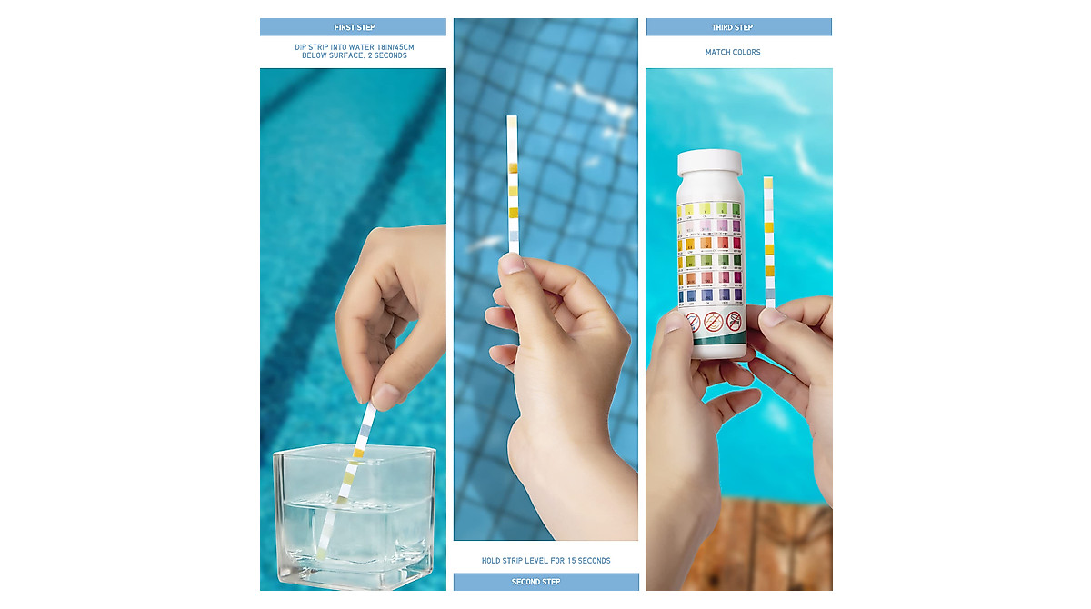 SWM Pool & Spa 6-in-1 Test Strips - Accurate Water Testing
