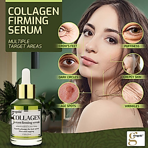 Neogold Collagen Serum For Face | Collagen Face Serum For Skin Tightening Helps Lift, Plump, & Firm Sagging Skin | Serums For Skin Care | Anti Wrinkle Boost, Fragrance Free, 1.75 Fl Oz