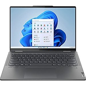 Lenovo Yoga 7 82YL 2023 Laptop - 14" 2240x1400 Touch Intel Iris Xe Graphics - Intel Core i7-1355U 10 Cores - 16GB LPDDR5 1TB NVMe SSD - Backlit KB FP Reader Support Stylus - Win11 Pro TLG 32GB USB