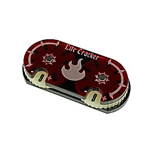 LITKO Life Counter Wheel | Point Tracker Dial | 0-99 | Compatible with Magic: The Gathering | Mountain (Red)