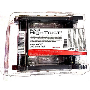 Evolis Consumables, YMCKO Color Ribbon, Primacy Compatible, 300 Prints ? 1 Roll R5F008AAA by Evolis