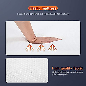 6/8/10/12 inch Gel Memory Foam Mattress for Cool Sleep & Pressure Relief, Medium Firm Mattresses CertiPUR-US Certified/Bed-in-a-Box/Pressure Relieving (8 in, Twin)