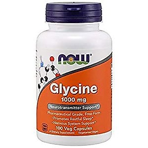 Now Foods Glycine 1000mg 200 Capsules
