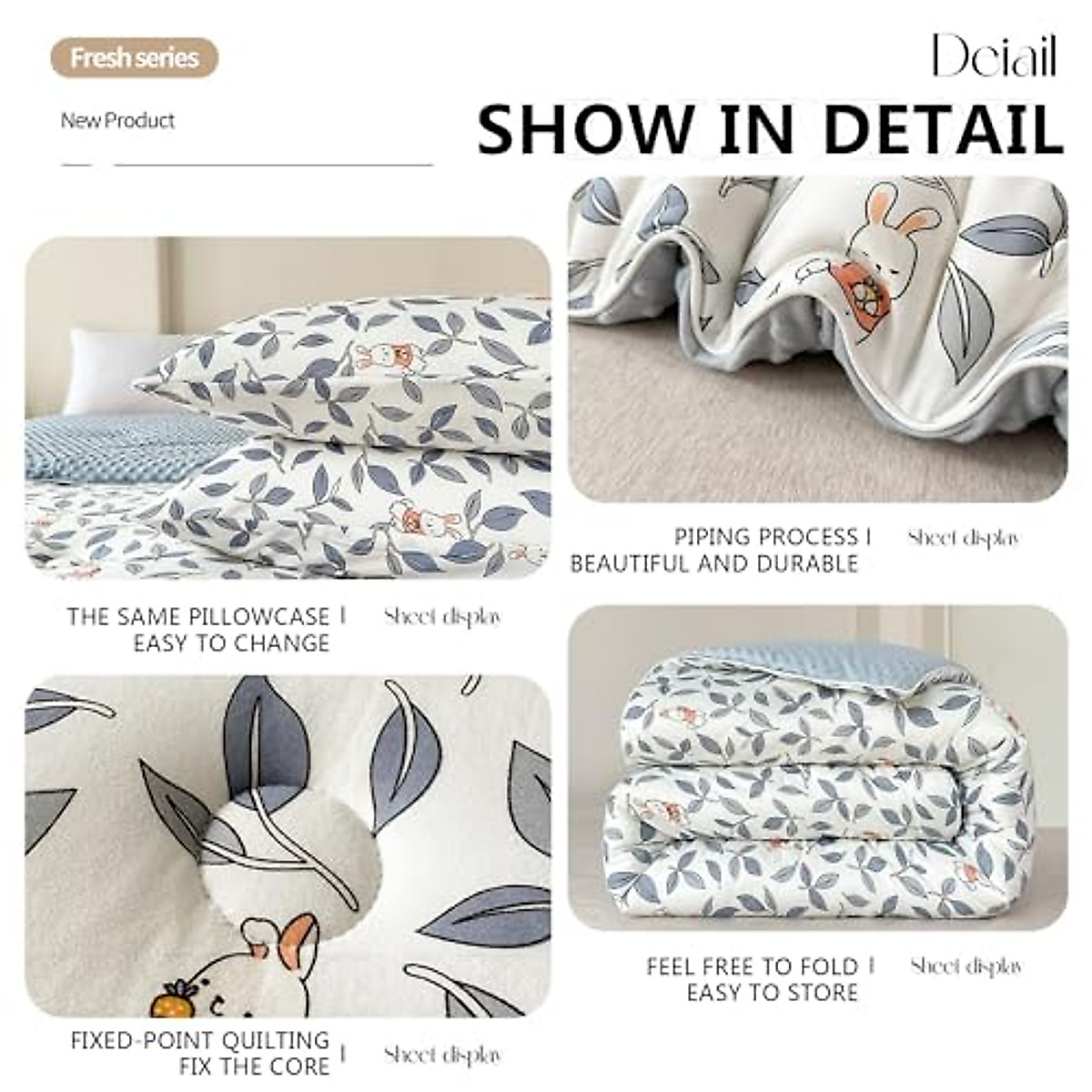 AOPPLSOT Winter Comforter Queen Size, Heavy Warm Quilt for Winter, Fluffy Quilts, Cotton+ Fiber, Thickened Winter Blanket,M,150 * 200cm 3kg
