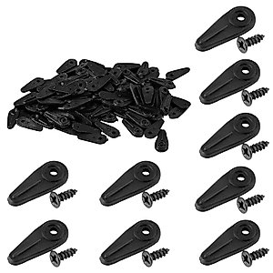 Suiwotin 100PCS Picture Turn Button Fasteners Photo Frame Hardware, Picture Frame Hardware Backing Clips with 100 Pieces Screws, Type 1