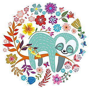 CafePress Sloth With Flowers Mugs Ceramic Coffee Mug, Tea Cup 11 oz