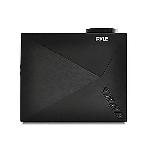 Pyle Mini Video Projector 1080p Full HD Multimedia LED Cinema System for Home Theater, Office Conference Presentations w/ Keystone and HDMI Input for Laptop, PC Computer Digital Video, TV - (PRJG82)