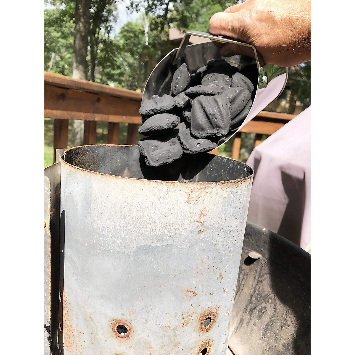 Walden Backyards Ash Scoop - Stainless Steel - Pellet and Coal Shovel - Fireplace and Fire Pit Cleaning Tool