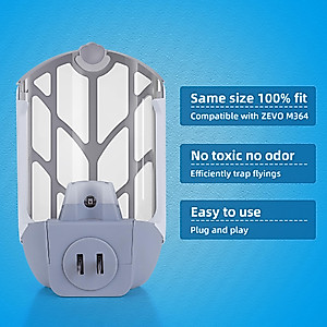 SHAPON Refill Cartridge Kit Replacement Compatible with ZEVO M364 Flying Insect Trap (8 Pack)