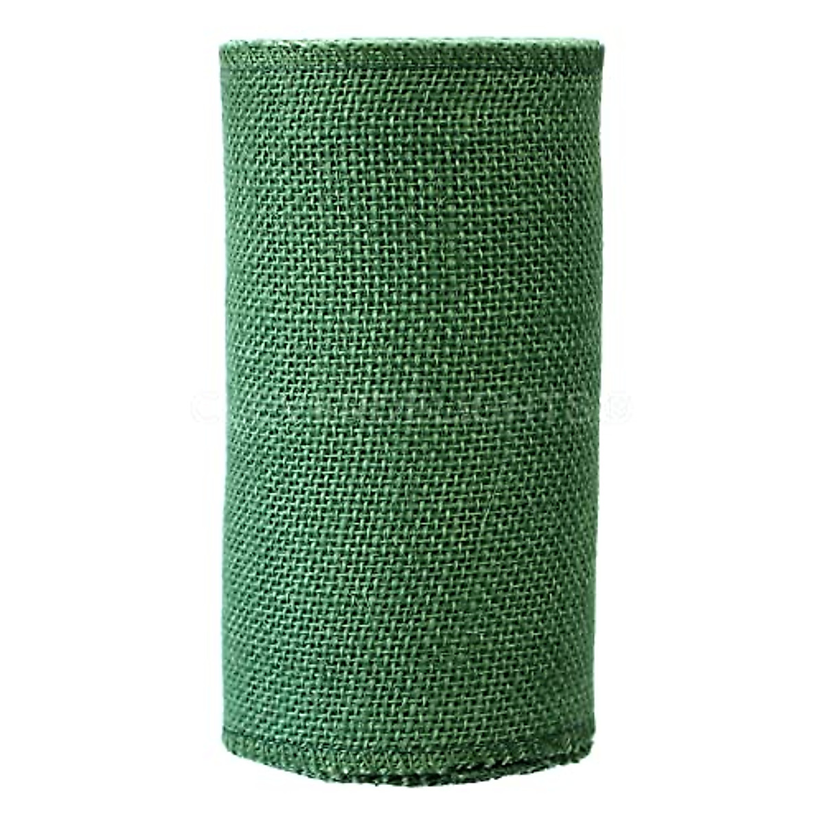 CleverDelights 6" Green Burlap Roll - Finished Edges - 10 Yards - Jute Burlap Fabric