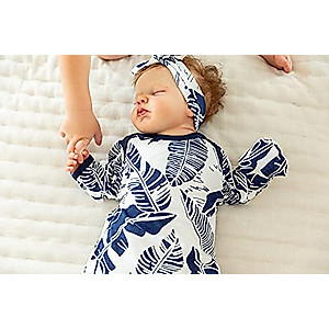 Baby Be Mine Mommy & Me Delivery Robe with matching Baby Receiving Gown & Hat Set (L/XL pre pregnancy 12-18, Serra)