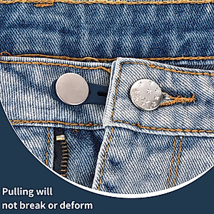 Abeillo 10 Pack Pants Expander Button, 10 Styles Jeans Waist Extender Button for Men and Women, Collars/Cuffs No Sew Metal Adjustment Buttons for Extender Jeans Pants Collar, Dress Shirts