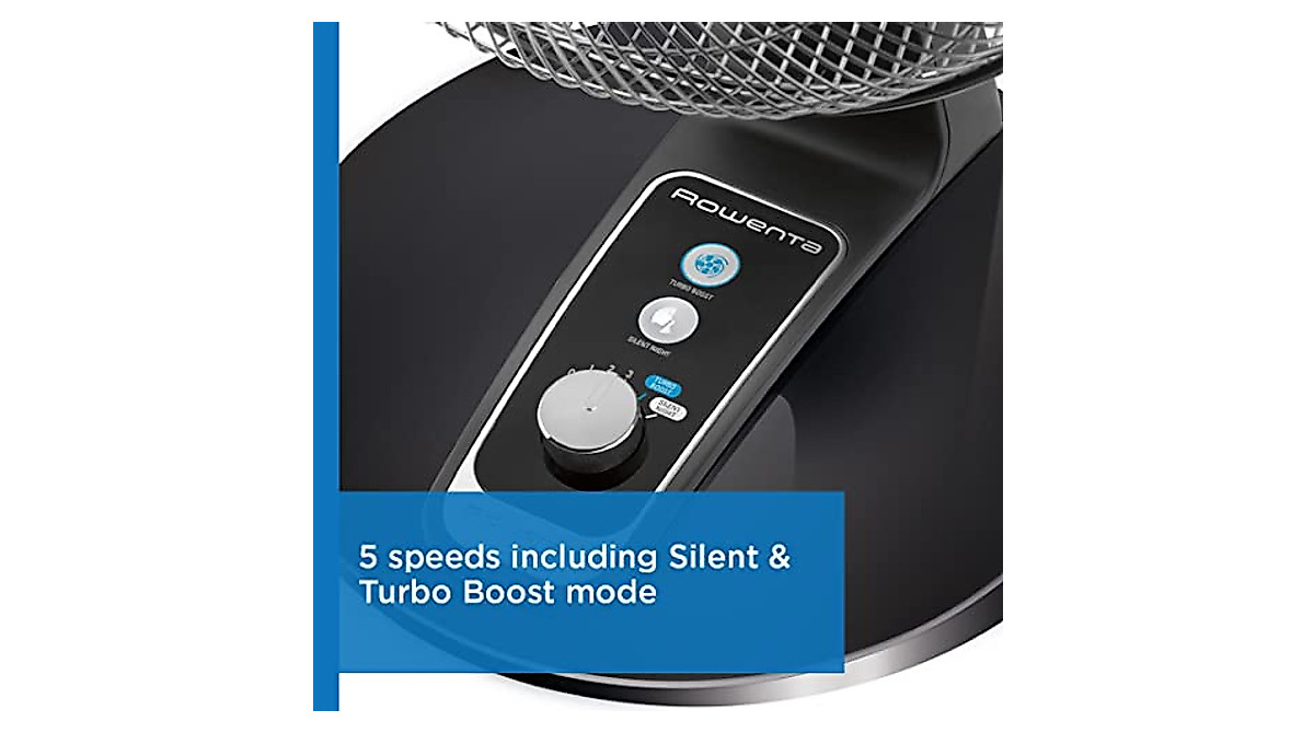 Rowenta Turbo Silence Table Fan 18 Inches Ultra Quiet Fan Oscillating ...