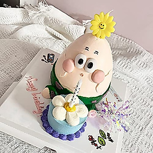 4Pcs/Set Daisy Birthday Candles, Cute Sunflowers Candles, Children's Birthday Candles, Birthday Cake Decorations - White, Purple, Pink, Yellow