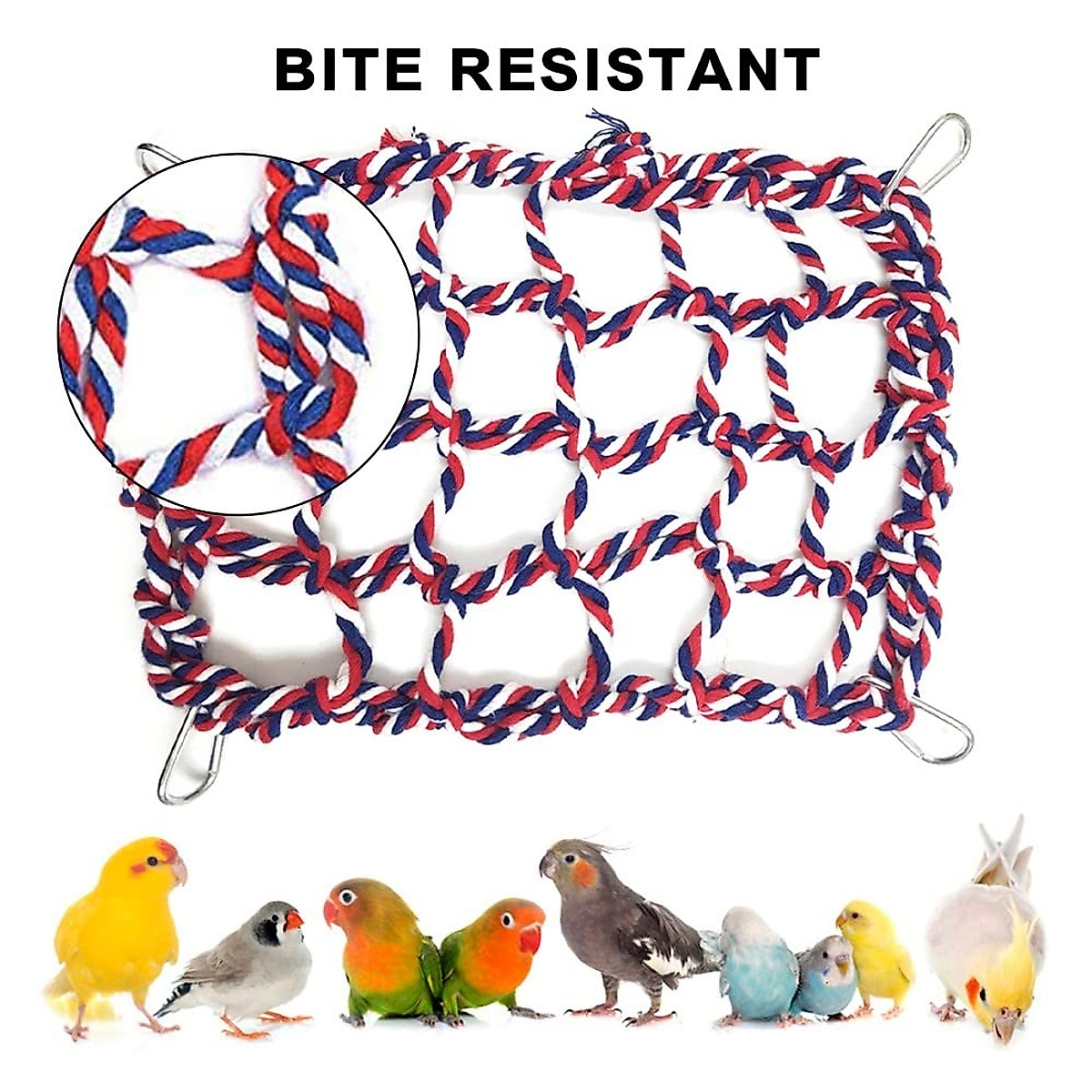 Hamster Climbing Net, Anti Bite Pet Climbing Rope Net Reusable Small Animal Activity Toy for Ferret Rat Guinea Pig Chinchilla Decor Play