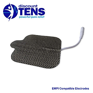Discount TENS, EMPI Compatible TENS Electrodes, 8 Premium Replacement Pads for EMPI TENS Units. (2 inch x 2 inch)