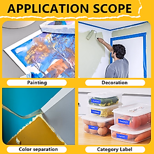 Duccinp Painters Tape, 1 inch x 55 Yards x 2 Rolls Pink Painters Masking Tape for Indoor and Outdoor Use, Medium Adhesive Paint Tape for DIY Crafts, Arts, Painting, Easy Removal