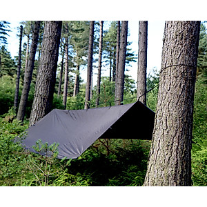 DD Hammocks - DD Tarp XL - Coyote brown (15ft x 10ft) - 100% Waterproof Lightweight & Multifunctional Rainfly Extra Large Tarp Tent Shelter for Camping Bushcraft & Hiking Adventure