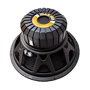 Lanzar 15in Car Subwoofer Speaker - Black Non-Pressed Paper Cone, Stamped Steel Basket, Dual 4 Ohm Impedance, 1200 Watt Power and Rubber Suspension for Vehicle Audio Stereo Sound System - MAX15D