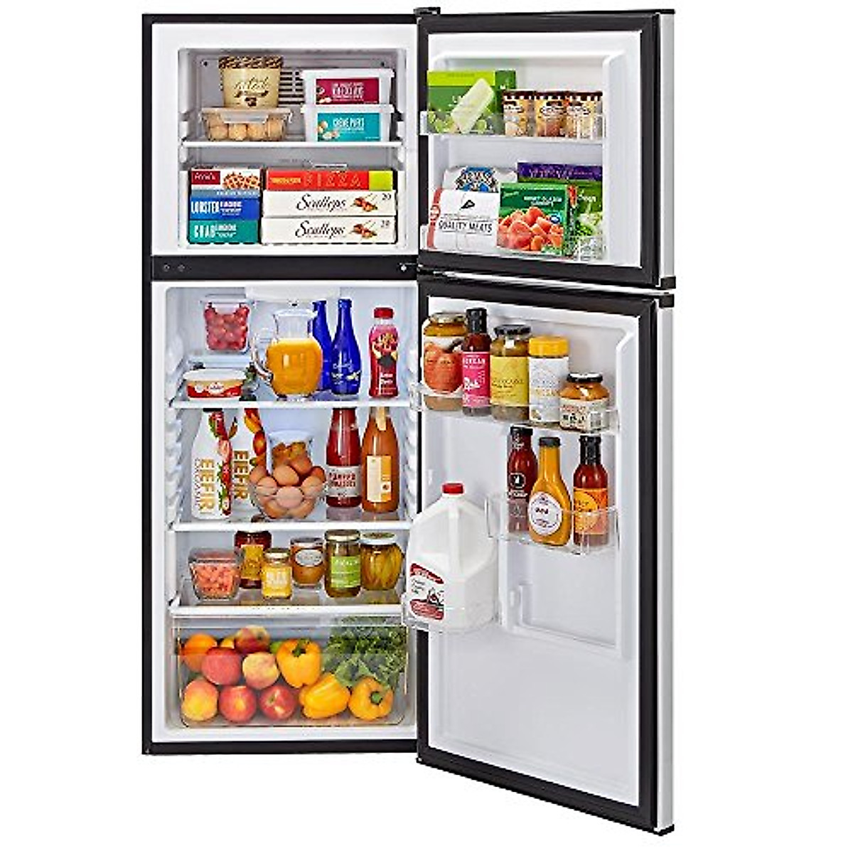 Haier HA10TG21SS 10 cu. ft. Top Mount Refrigerator, Stainless Steel