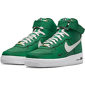 Nike Women's Air Force 1 '07 Mid Shoes, Malachite/Brown Basalt/Sail, 7