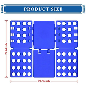 Geniusidea V1 Shirt Folding Board t Shirts Clothes Folder Durable Plastic Laundry folders Folding Boards for Adults and Kids Fast and Fun