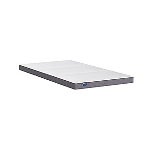 Molblly Tri Folding Mattress, 3 inch Memory Foam Mattress Topper with Breathable & Washable Cover for Guest Bed, Camping, Queen Size - 58"x 78"x 3"