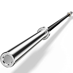 Olympic Barbell Bar 7ft-44LB 1000LB/1500LB/700LB Capacity Olympic Bearing Barbell (700LB-Black)