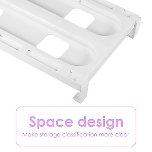 2 Pack Stacking Can Dispenser for Fridge,Hanging Soda Organizer for Refrigerator Adjustable Can Dispenser for Pantry, Freezer, Kitchen, Beverage Holder More 50% Space Save Fridge,Hold Up to 16 Cans