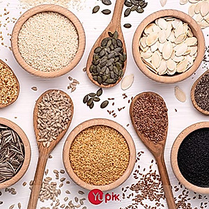 Yupik Whole Sesame Seeds 2.2 lb, Natural, Unhulled, Gluten-Free, Kosher, Vegan, Raw, Source of Protein, Fiber & Iron, Cholesterol-free, Sugar-free, Low-Carb, Pack of 1