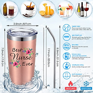 Skylety 3 Pcs Funny Nurse Gifts Set for women Including 20oz Tumbler Mug Nurse Crew Sock Nurses Keychain Nurse Practitioner gift for Nurse Graduation Birthday