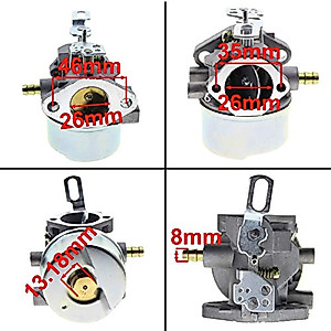 MOTOALL Carburetor for Tecumseh 640058 640058A 632107 640084A 640084B Toro 521 Husqvarna 10527SBE 10527SB 10530SBE 1130SBLS 1130SBE 924SB 924SBE 927SB Snow Blower Thrower Generator Chipper Shredder