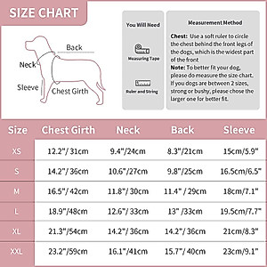 Dog Warm Coat, Polar Fleece Dog Pajamas Bodysuit for Small Medium Dogs Cats Walking Hiking Travel Sleeping, Cold Weather Puppy Vest Clothing, Stand Collar Thermal Doggie Winter Onesie Clothes