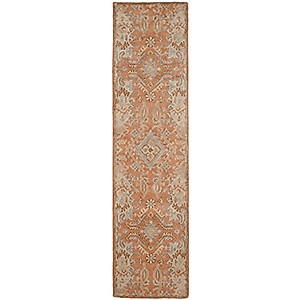 SAFAVIEH Wyndham Collection 2'3" x 15' Terracotta WYD203A Handmade Modern Premium Wool Runner Rug