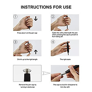 WSD Sketch Up 5.6mm Mechanical Pencil Mechanical Clutch with Built Sharpener (Black)