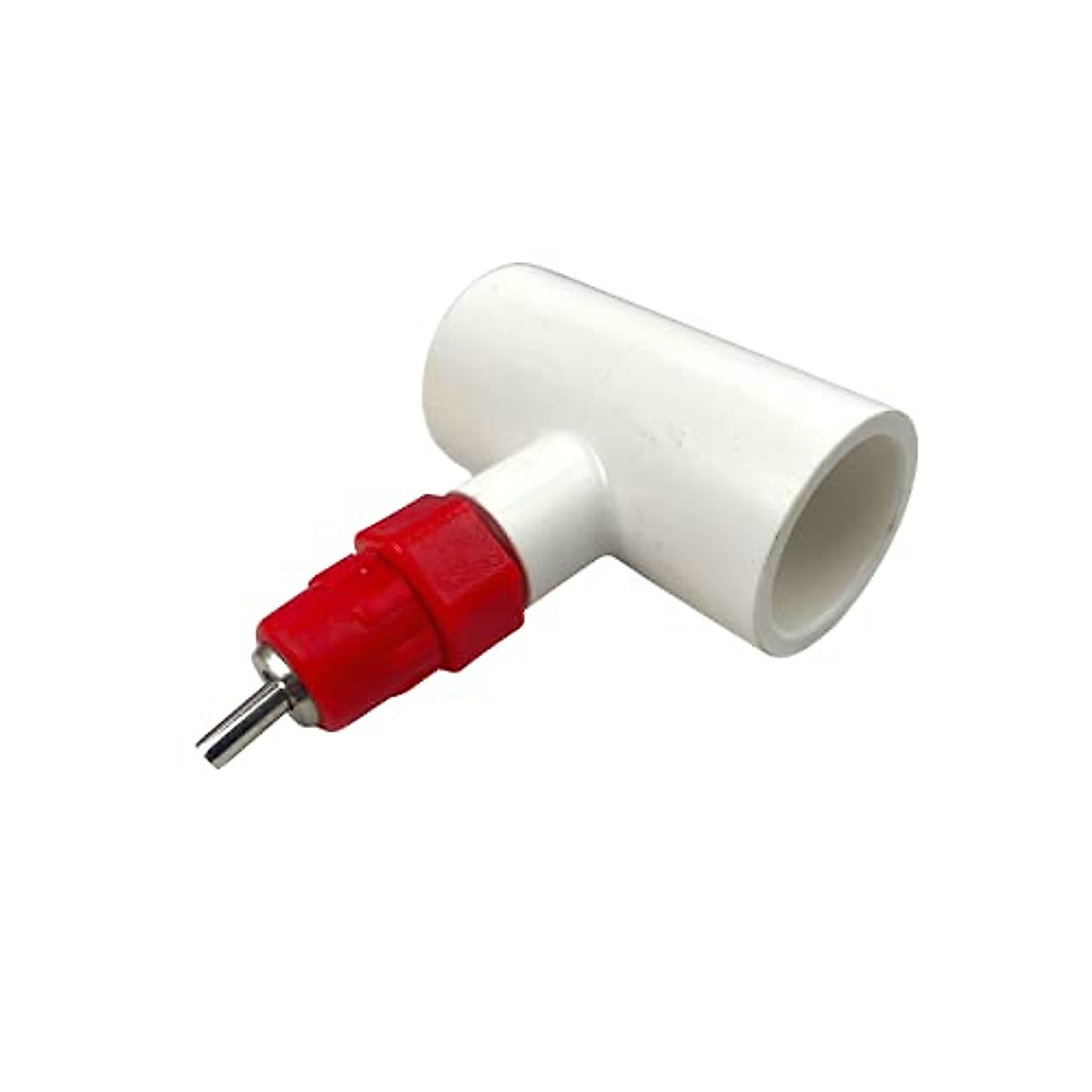 6 Pack Poultry Nipples + PVC Tee Fittings for Automatic Watering System Chicken Duck Quail