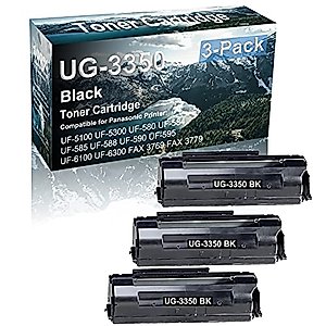 Credibility Store 3-Pack(Black) Compatible Laser Printer Cartridge (High Yield) Replacement for Panasonic UG3350 | UG-3313 Printer Toner use for UF-5100 UF-5300 UF-580 UF-584 UF-585 Printer